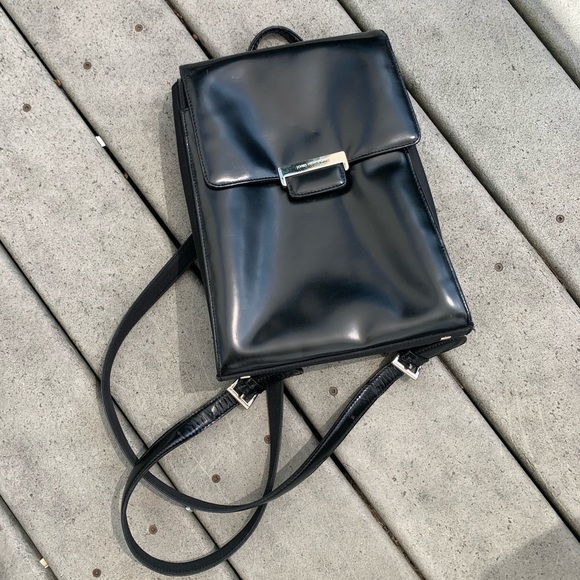American Vintage | Bags | Vintage 9s Black Rectangular Backpack | Poshmark